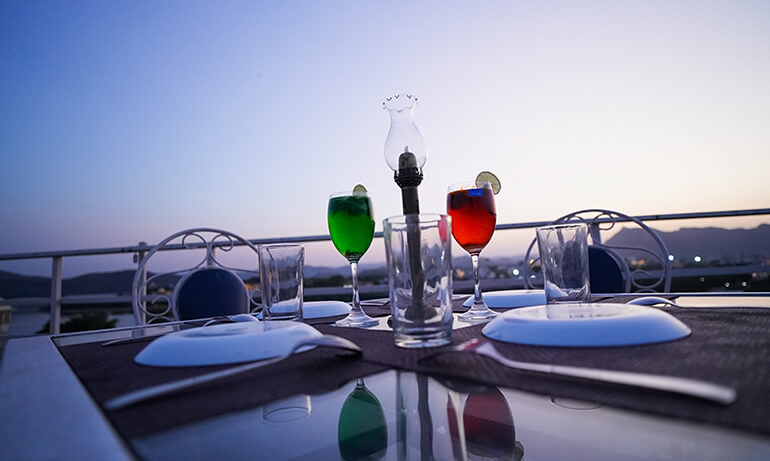 Rooftop Cafe - Hotal Royal Rafahiya Haveli in Udaipur Rajasthan