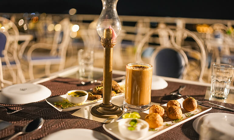 Rooftop Cafe - Hotal Royal Rafahiya Haveli in Udaipur Rajasthan